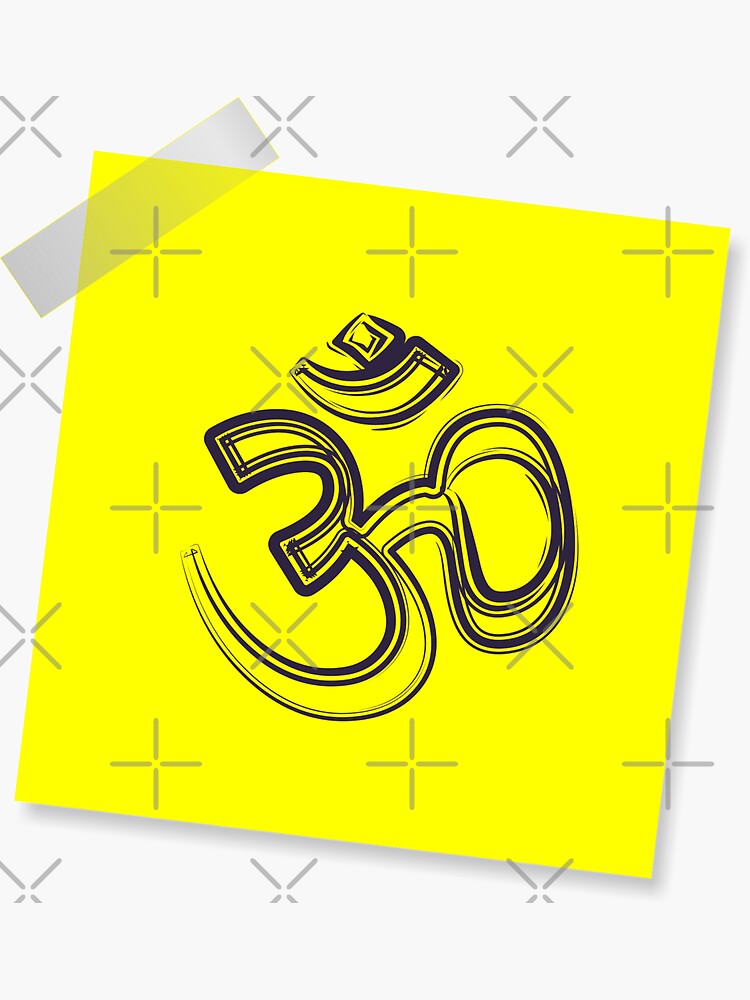 "Aum Post" Sticker by Quetzalita | Redbubble