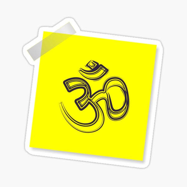 "Aum Post" Sticker by Quetzalita | Redbubble