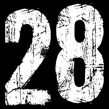 "No.28 " Sticker for Sale by WASAN DESIGNS | Redbubble