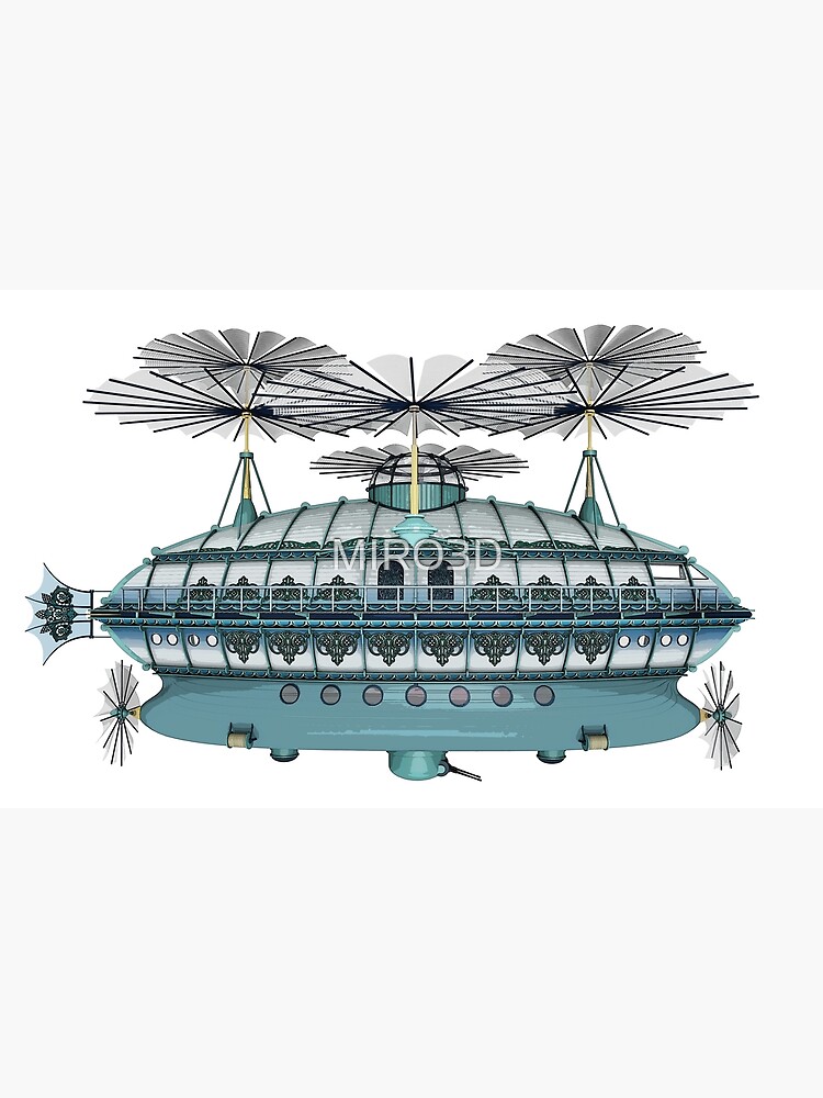 "Fantasy airship, zeppelin, aviation, flying" Art Print for Sale by ...