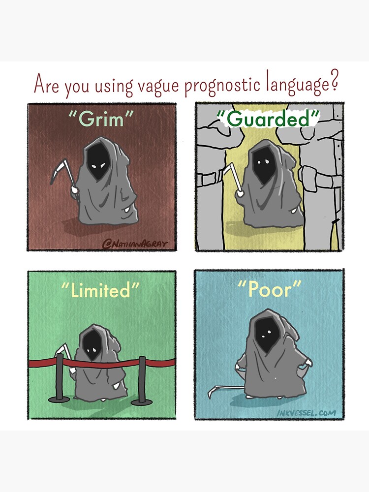 "Poor Prognosis?" Sticker for Sale by NathanGray | Redbubble
