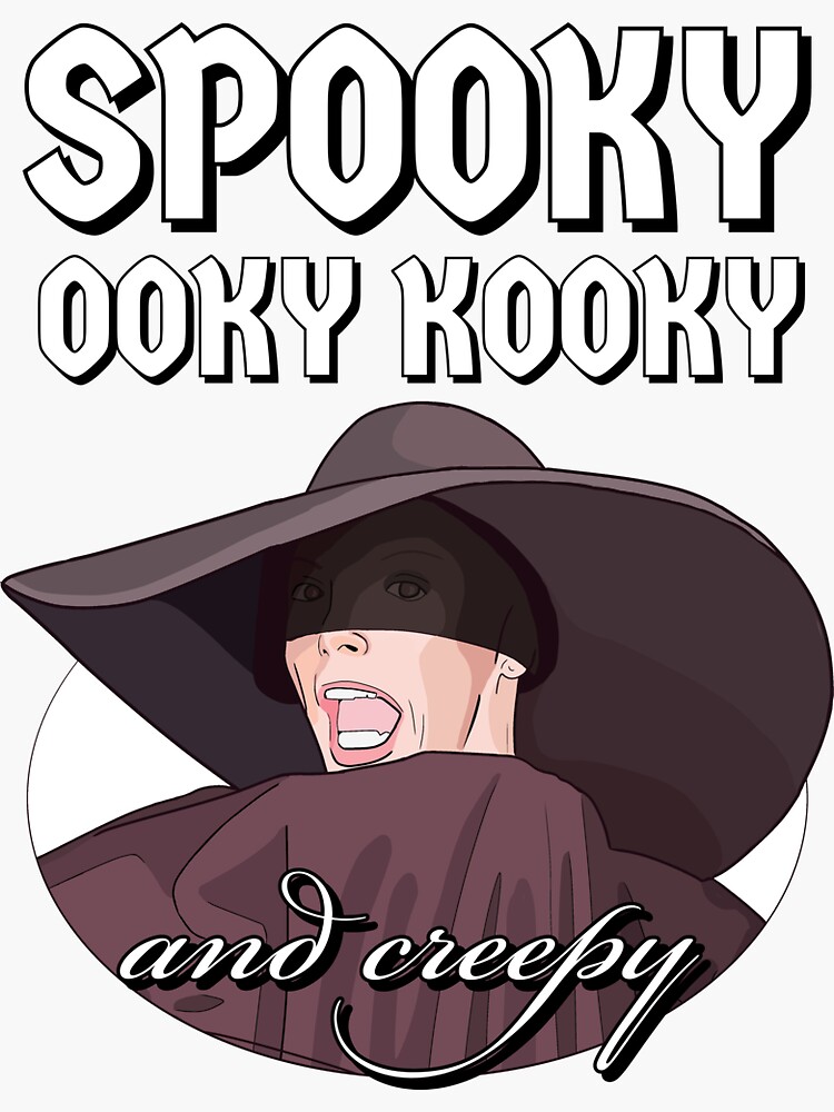 "Alyssa Edwards Spooky Ooky Kooky and Creepy Halloween (White)" Sticker by AliceRenan | Redbubble