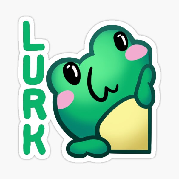 Lurk Emote Stickers | Redbubble