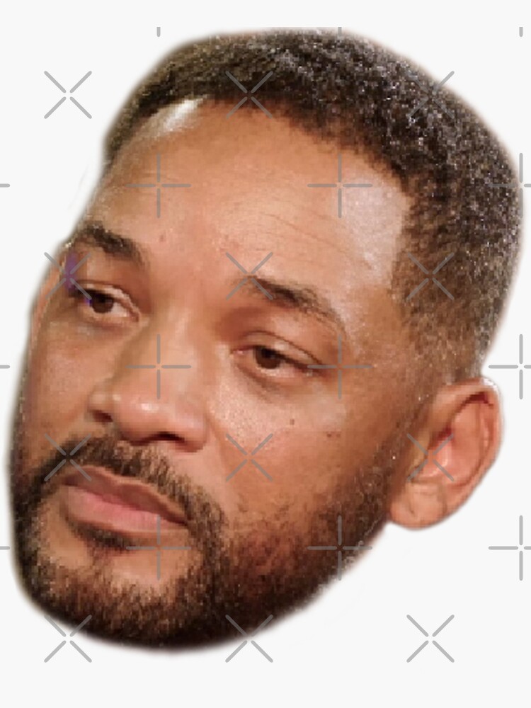 "Sad Will Smith Head" Sticker for Sale by MorphHumor | Redbubble