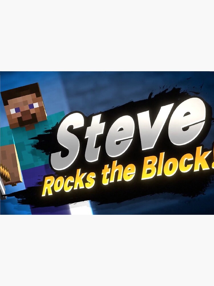 "Steve Rocks the Blocks" Sticker by silverlake101 | Redbubble