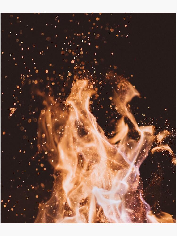 "Wood Fire Pit Photograph Texture" Poster for Sale by IronyOnCotton ...