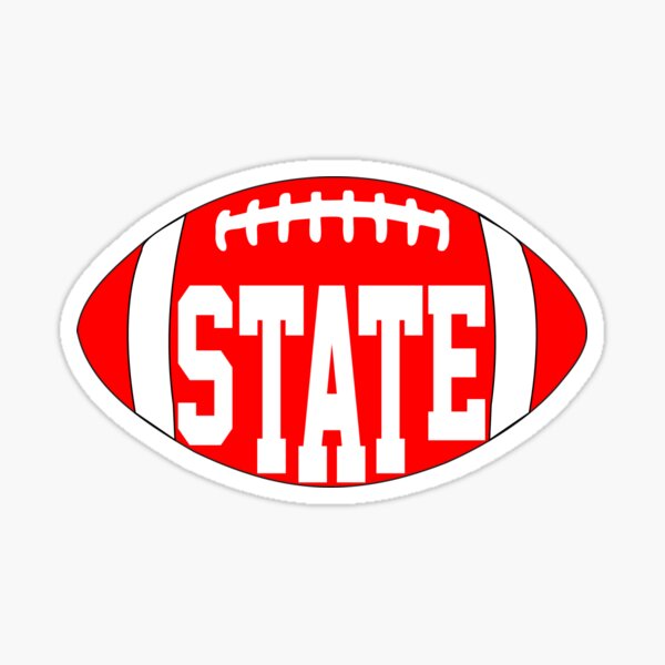 "State Football" Sticker for Sale by eohara15 | Redbubble