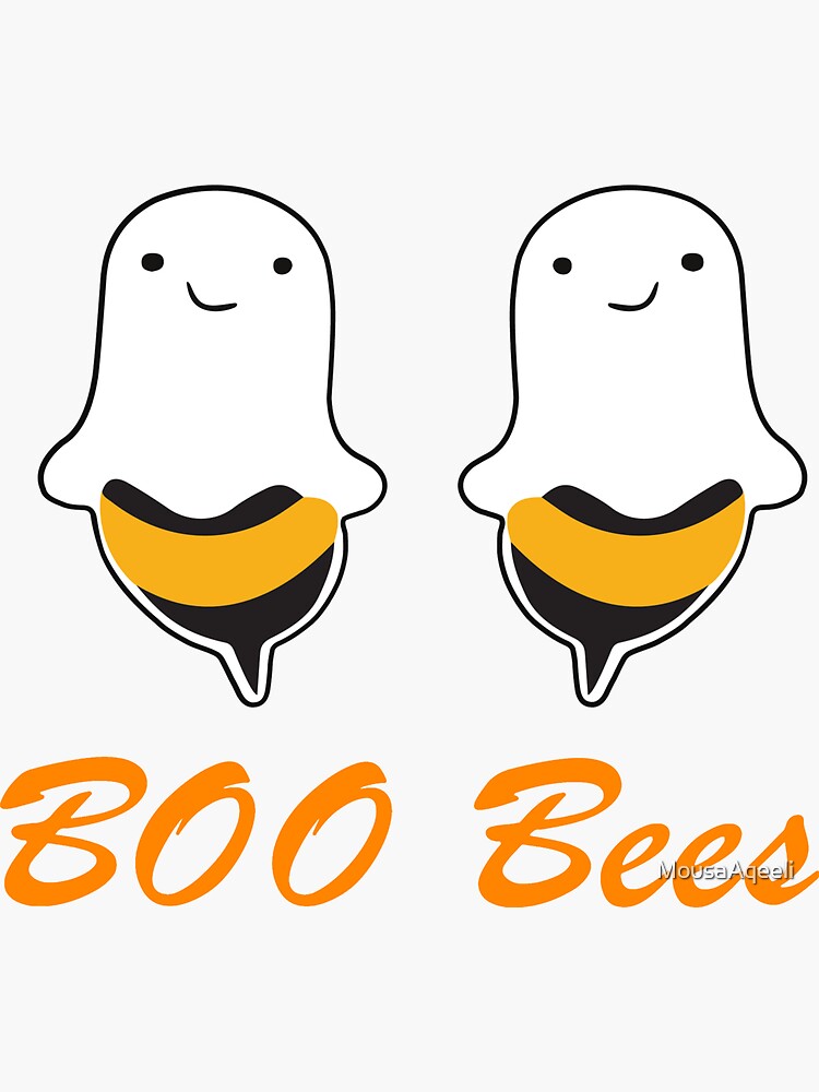 "Cute Boo Bees Couple Halloween" Sticker for Sale by MousaAqeeli ...