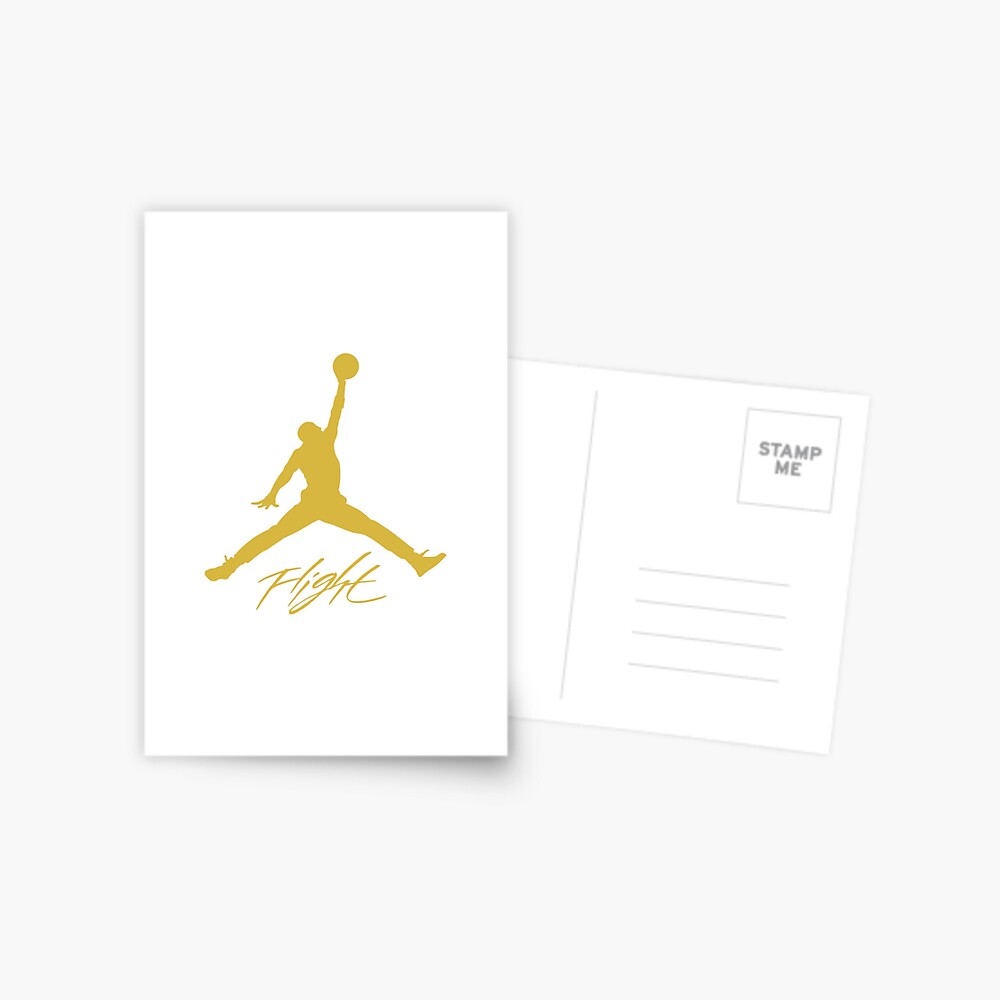 "jordan flight logo" Postcard by niatrama | Redbubble