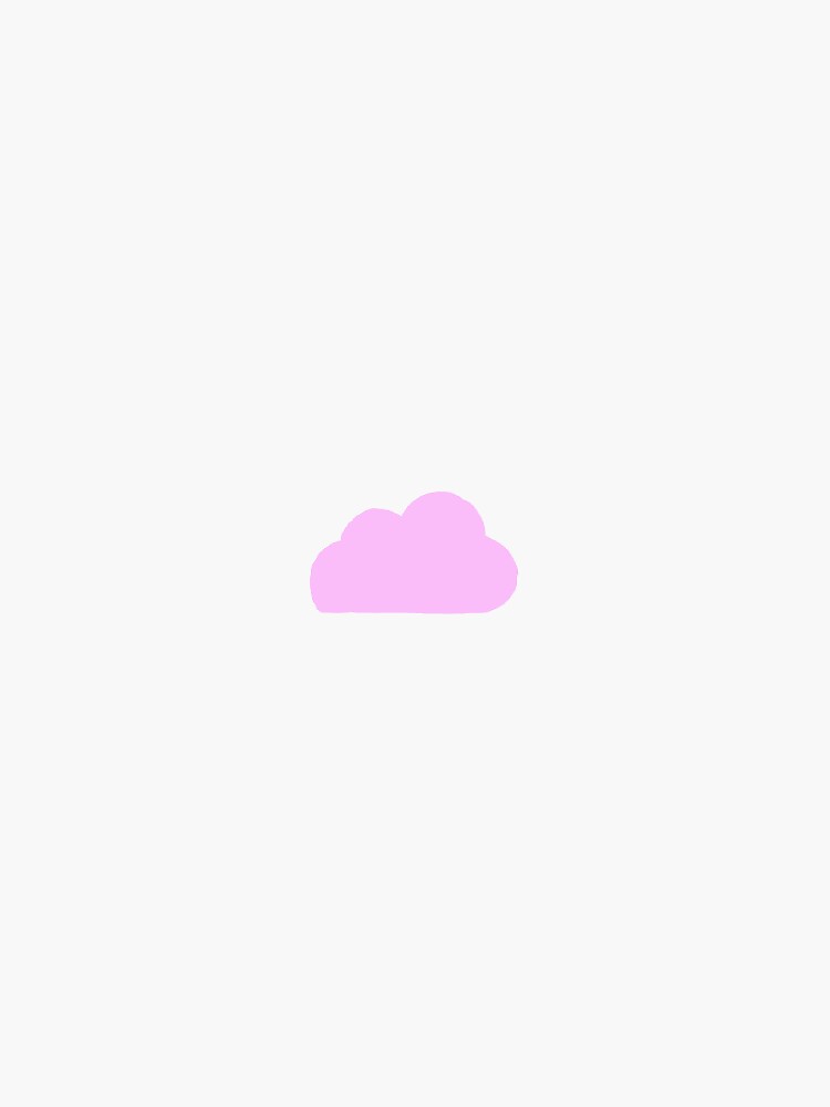 "pink cloud" Sticker for Sale by isla-designs | Redbubble