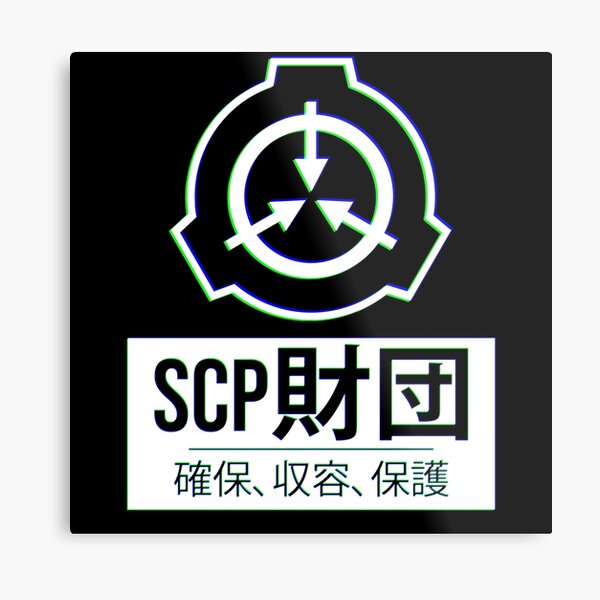 "Aesthetic Japanese SCP Foundation Logo" Metal Print by surrealvault ...