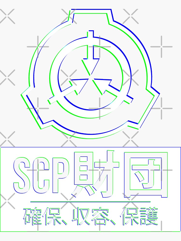 "Aesthetic Japanese SCP Foundation Logo" Sticker for Sale by ...
