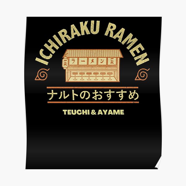 Ichiraku Ramen Posters Redbubble