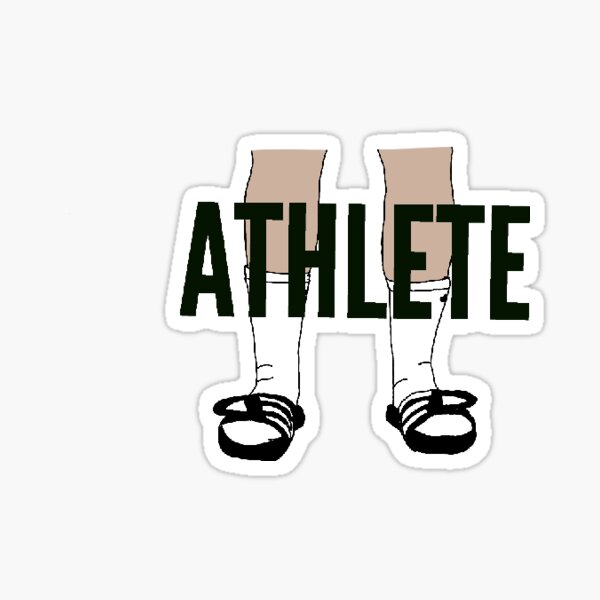 "athlete" Sticker for Sale by Nennynoodle | Redbubble