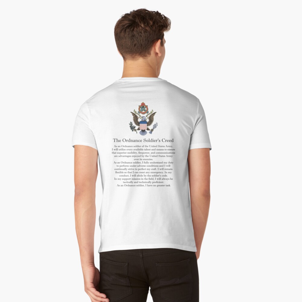 "Ordnance Soldiers Creed" T-shirt by Darklite80 | Redbubble