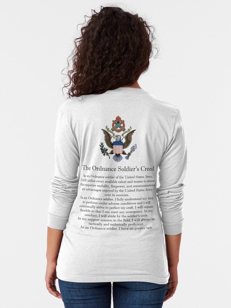 "Ordnance Soldiers Creed" T-shirt by Darklite80 | Redbubble