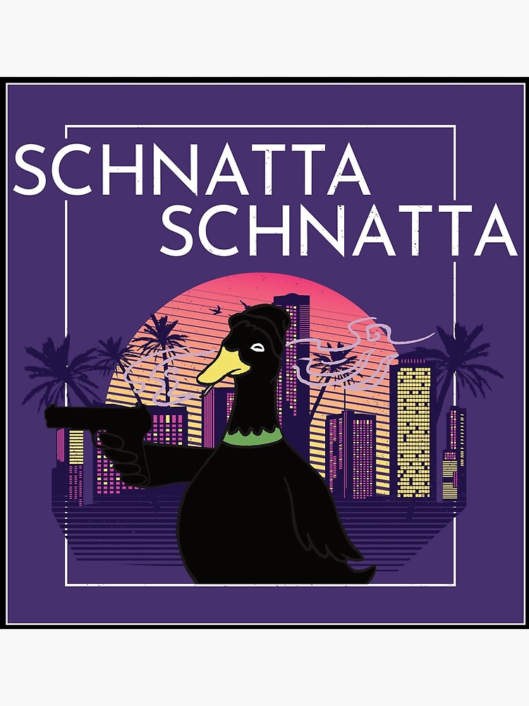 Póster «Schnatta Schnatta camisa retro vintage pato desagradable» de ...