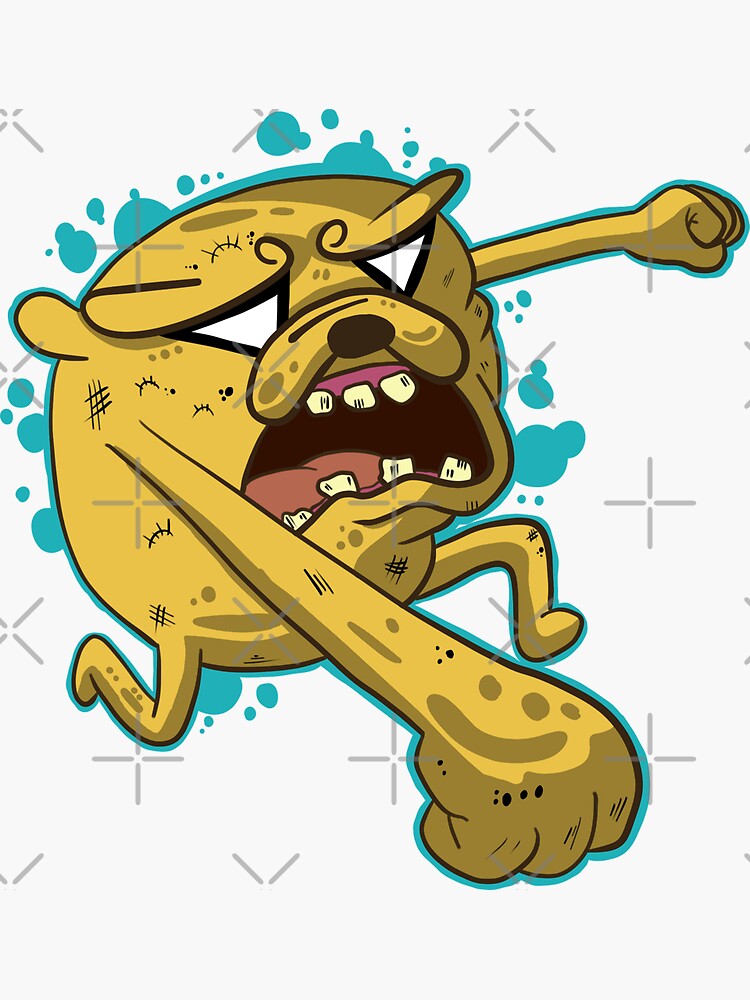 "Graffiti styled lowbrow Jake" Sticker by Kakescribbles | Redbubble