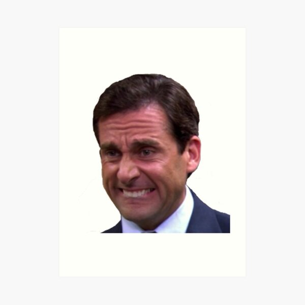 "Michael Scott Funny Face" Art Print for Sale by AnnaleeArts | Redbubble