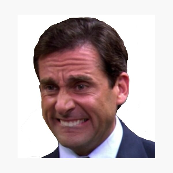 "Michael Scott Funny Face" Photographic Print by AnnaleeArts | Redbubble