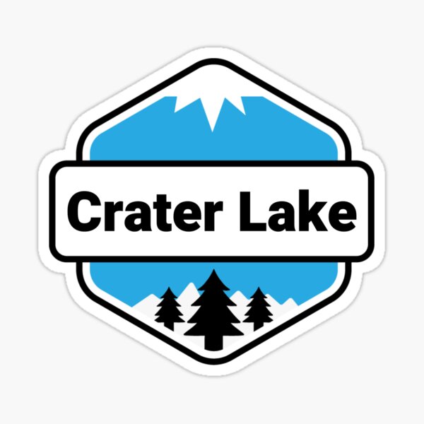 "Crater Lake National Park Sticker" Sticker for Sale by stickersbykyle ...