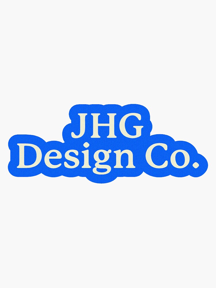 "JHG Nostalgia Logo" Sticker by JHGDesign | Redbubble