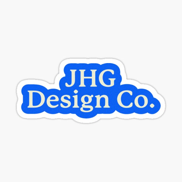 "JHG Nostalgia Logo" Sticker by JHGDesign | Redbubble