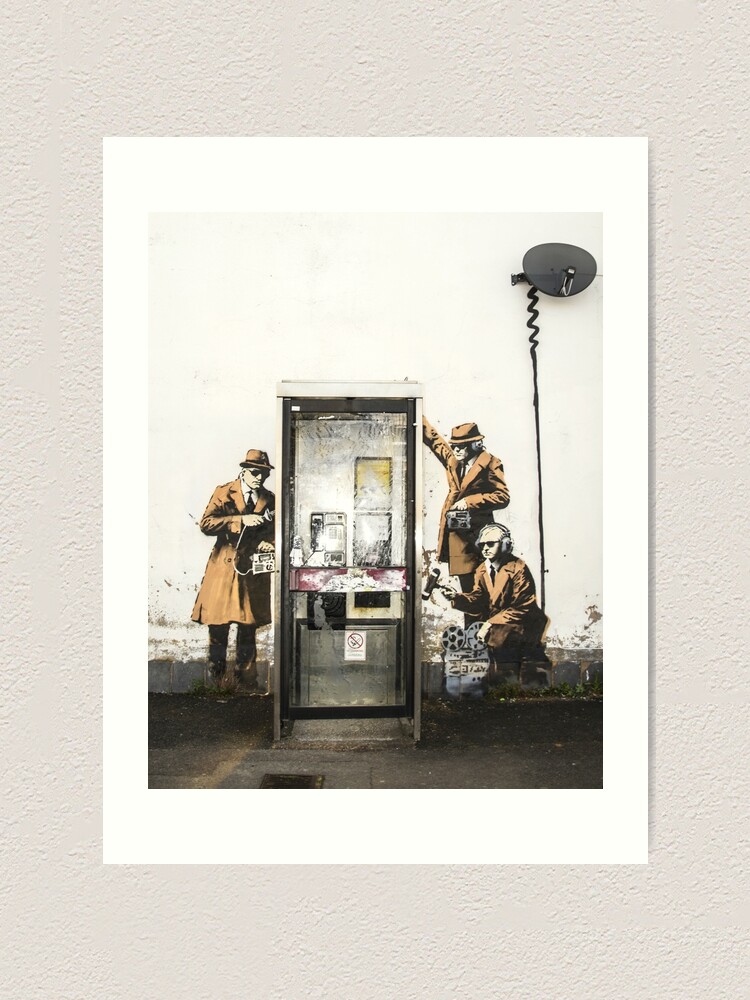 "Banksy Spy Booth" Art Print for Sale by WE-ARE-BANKSY | Redbubble