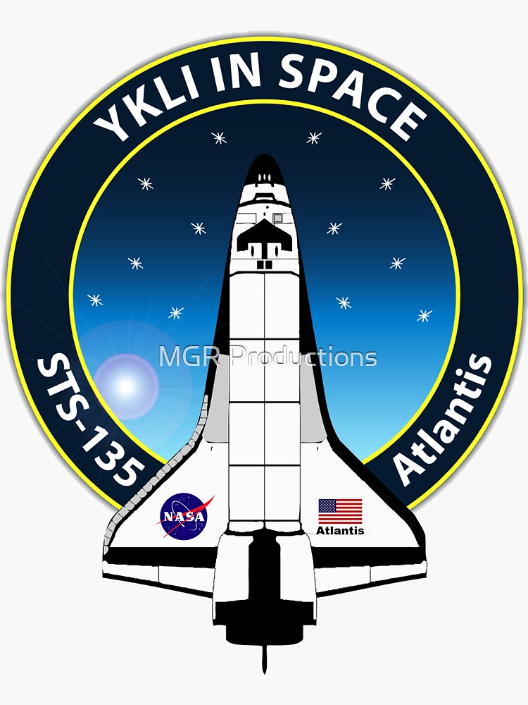 "YKLI in Space Logo" Sticker for Sale by Quatrosales | Redbubble