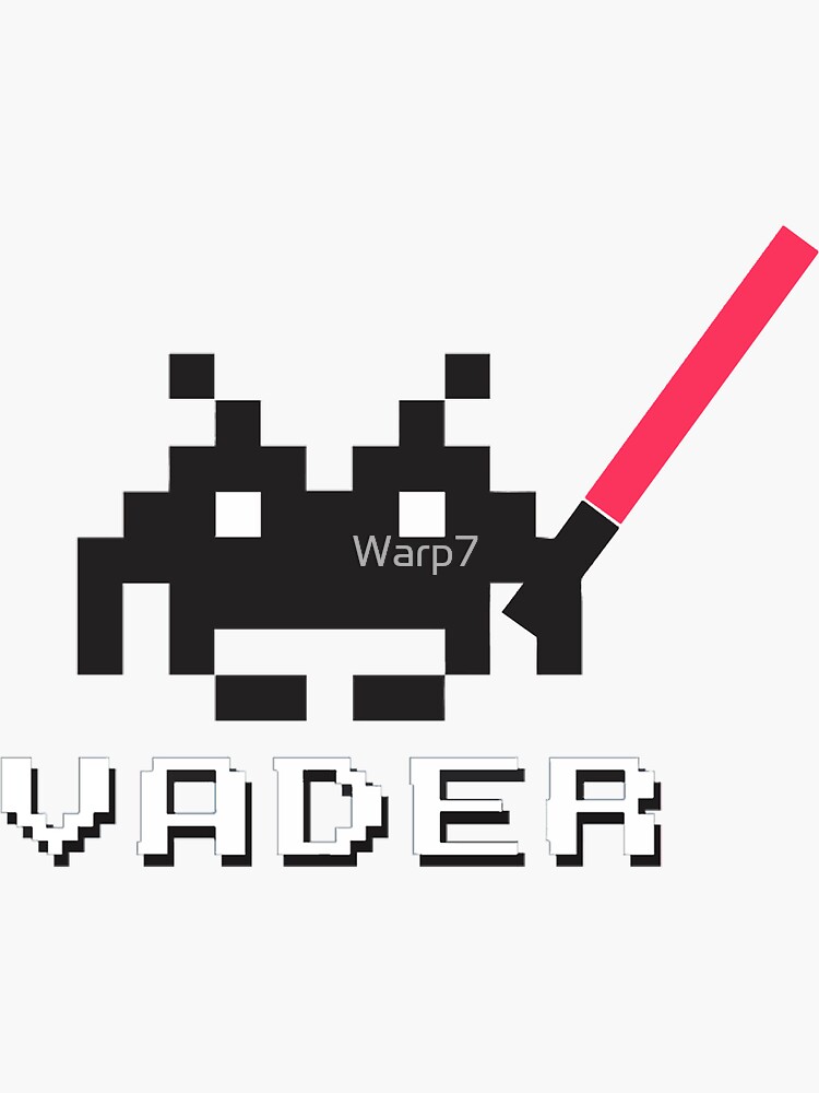 "Space Invader" Sticker for Sale by Warp7 | Redbubble