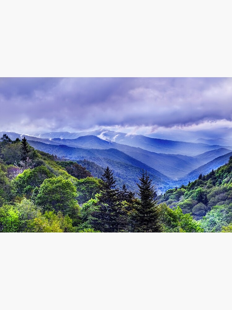 "Purple Mountains Majesty in the Smokies" Poster by KayBrewer | Redbubble