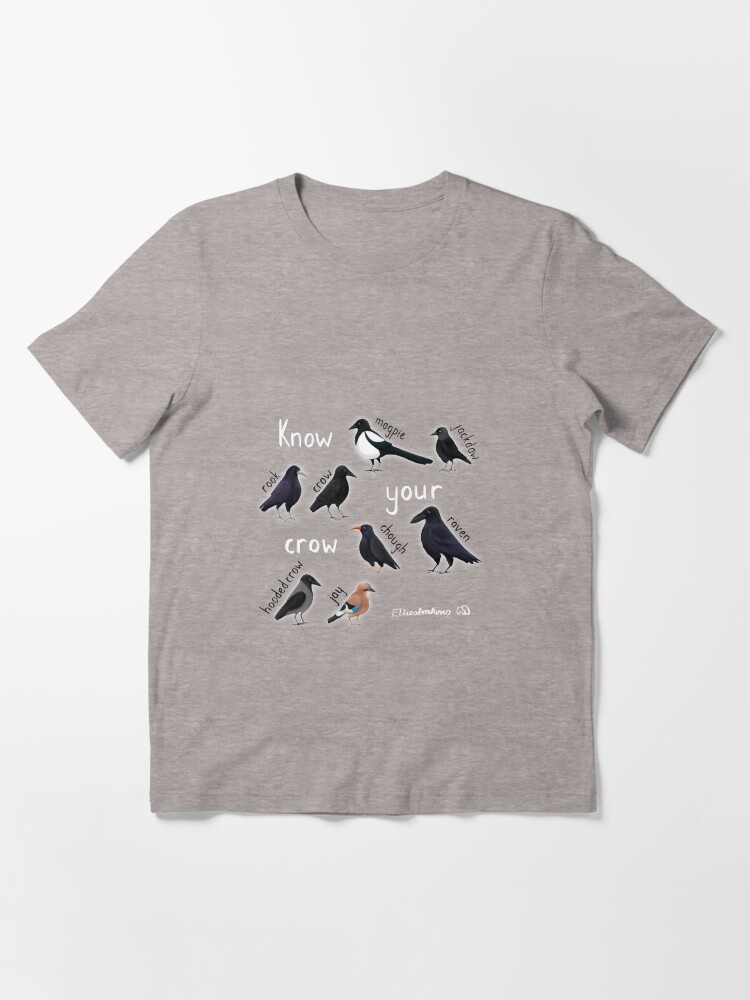 "Know your Crow" Essential T-Shirt for Sale by Elliestrations | Redbubble