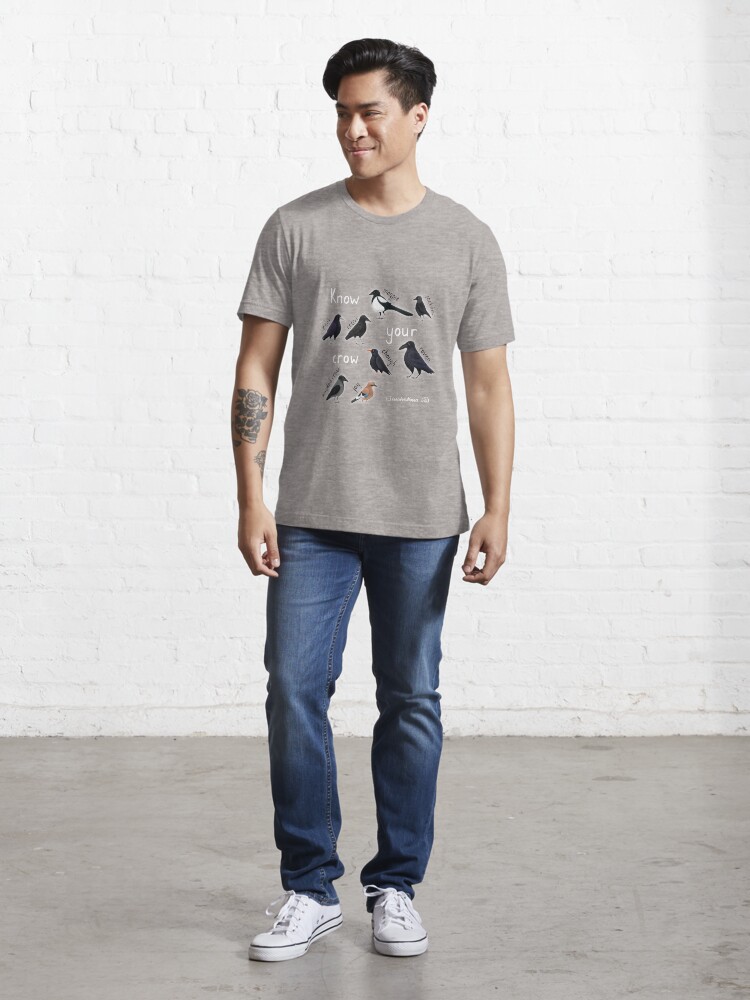 "Know your Crow" Essential T-Shirt for Sale by Elliestrations | Redbubble