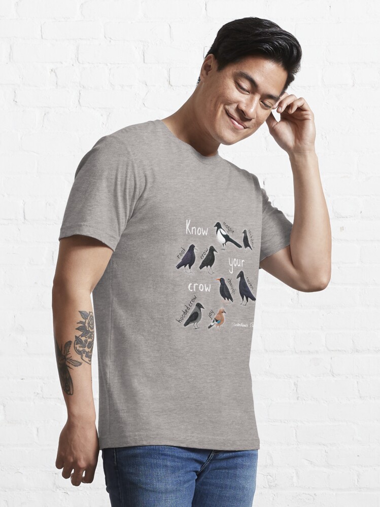 "Know your Crow" Essential T-Shirt for Sale by Elliestrations | Redbubble