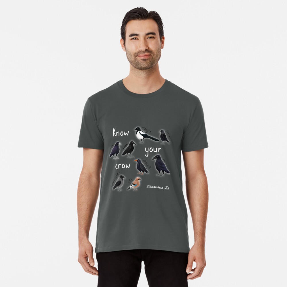 "Know your Crow" Essential T-Shirt for Sale by Elliestrations | Redbubble