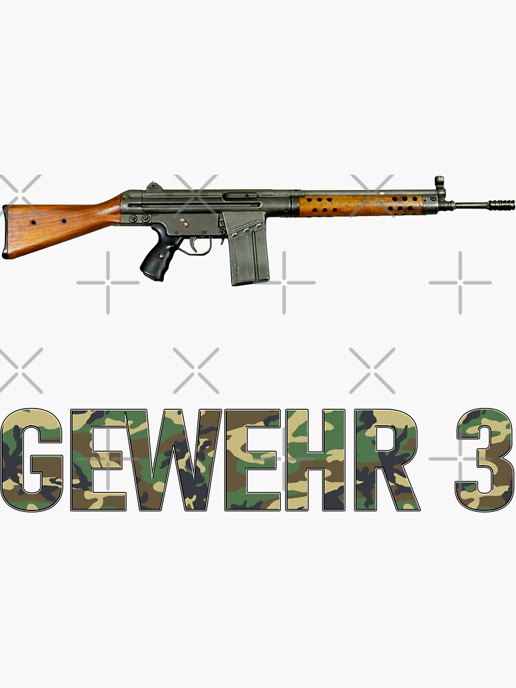 "Gewehr-3 Battle Rifle" Sticker by DigitalPulsion | Redbubble