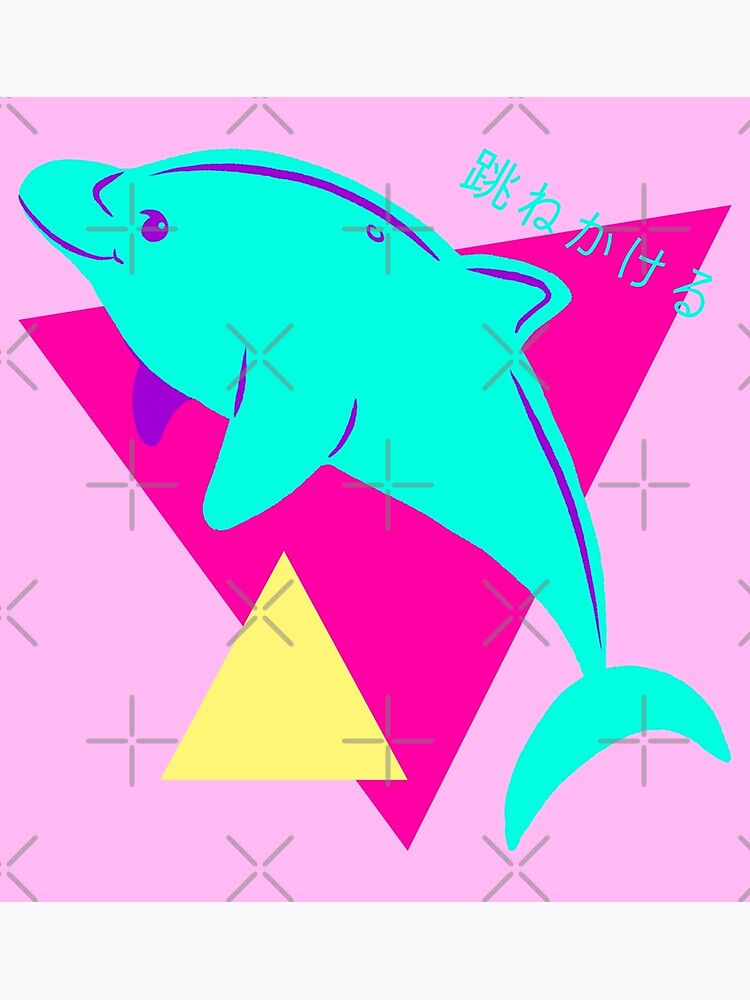 "Vaporwave Dolphin Splash" Poster by OhMyStarling | Redbubble