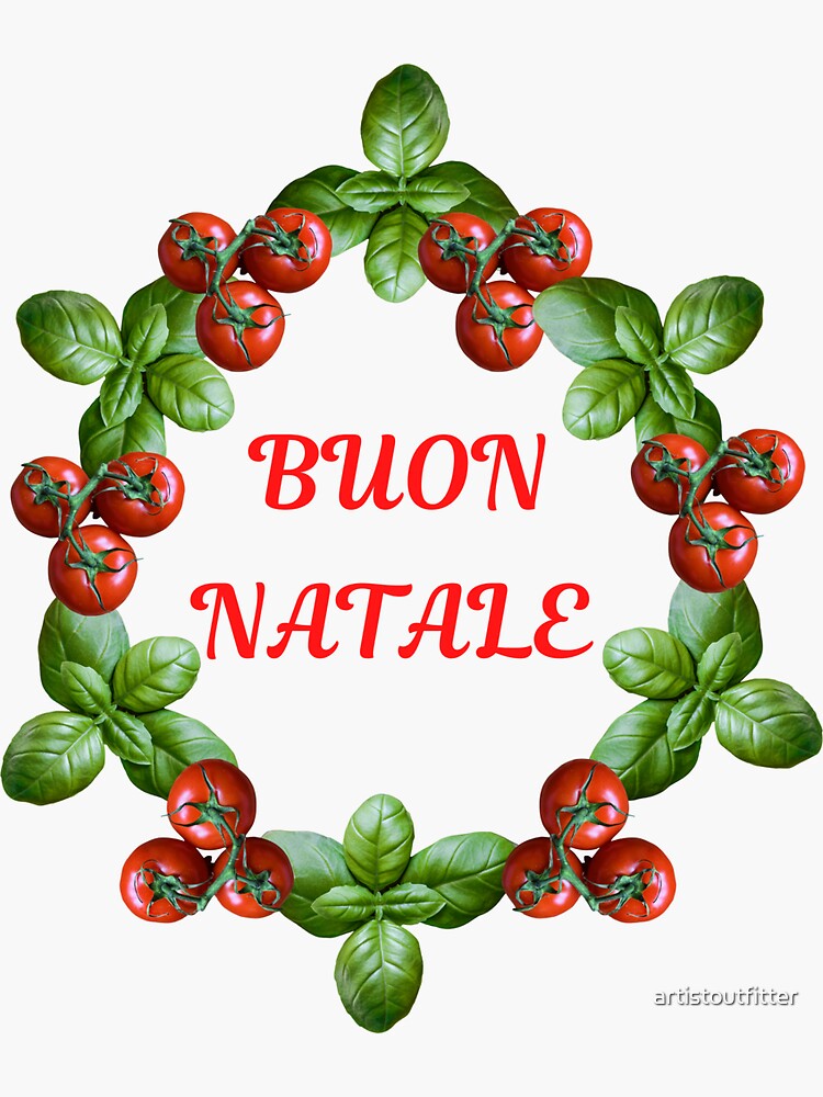 "Italian Christmas" Sticker for Sale by artistoutfitter | Redbubble