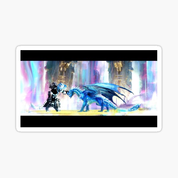 "Guild Wars 2 Aurene" Sticker for Sale by KikoHellcat | Redbubble