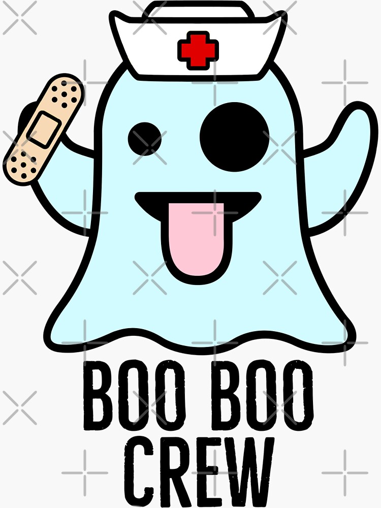 "Boo Boo Crew" Sticker for Sale by tristahx | Redbubble