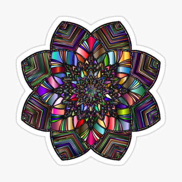 "Mandala Stickers for Water Bottle,Laptop,Journal/Yoga Girl Stickers ...