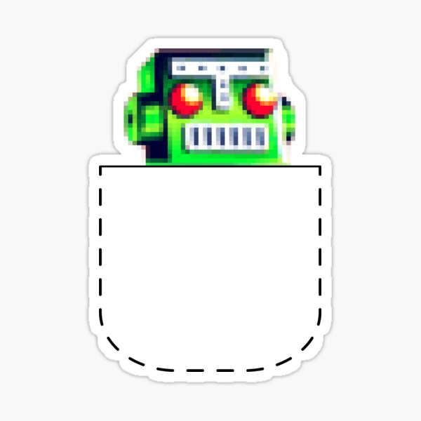 "MrDestructoid Peekaboo" Sticker for Sale by mommottix | Redbubble