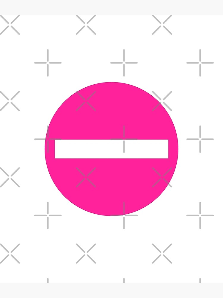 "Pink Don't Disturb & No Entry Sign" Canvas Print for Sale by ...