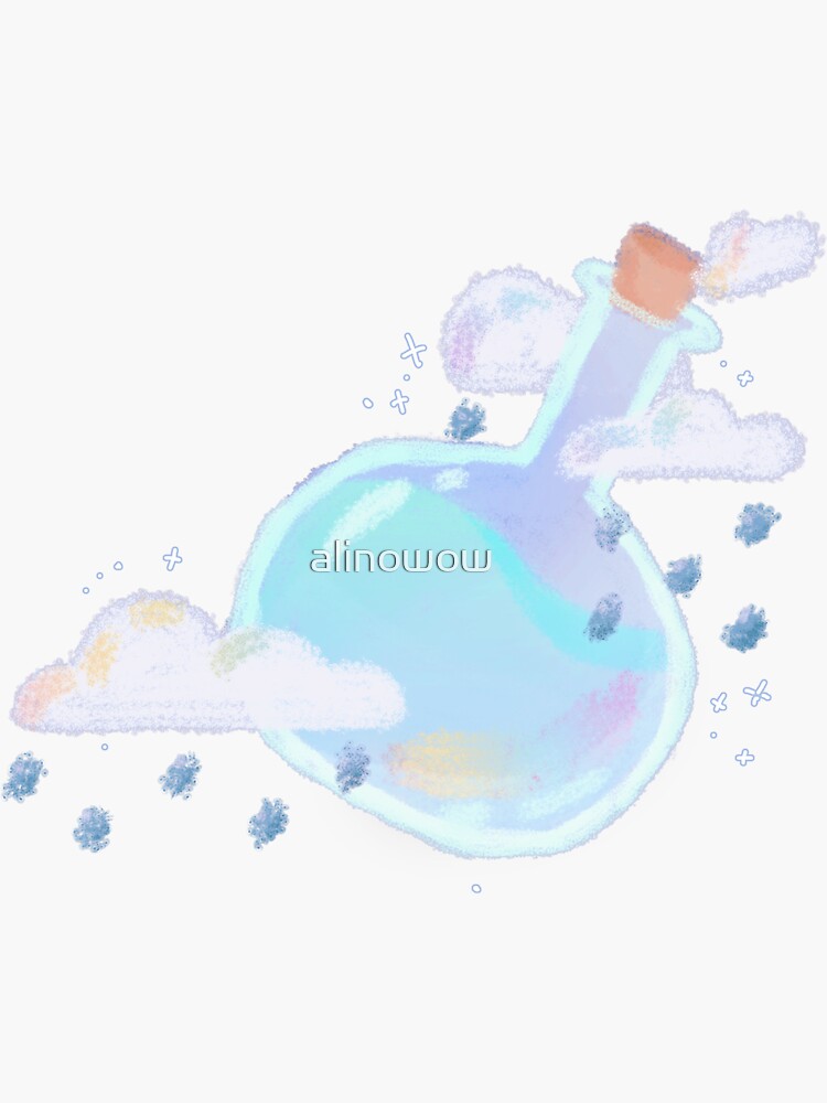 "RAIN POTION" Sticker by hoshidino | Redbubble