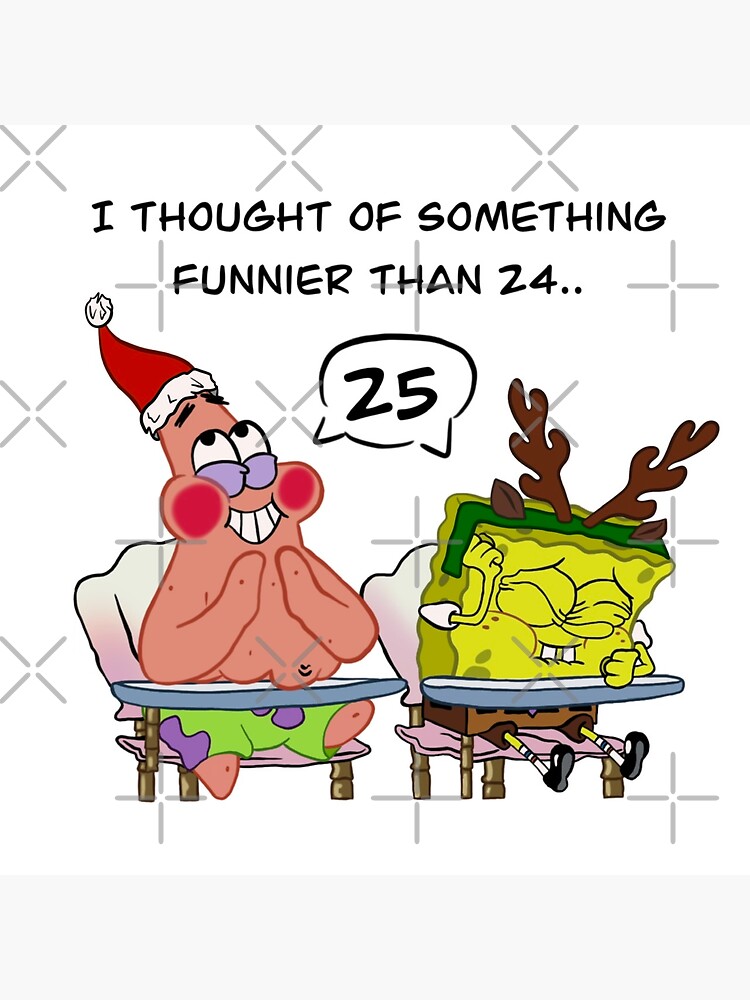 "Spongebob Christmas Card" Sticker for Sale by S-ophiedesigns | Redbubble