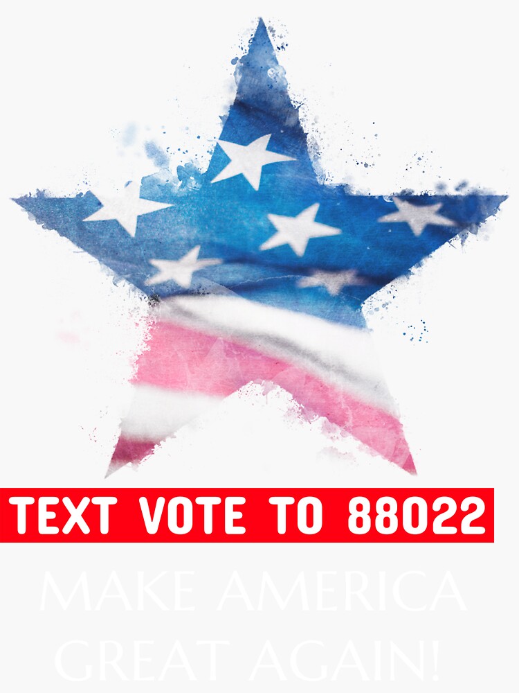 "Text vote to 88022 " Sticker for Sale by lotkae | Redbubble