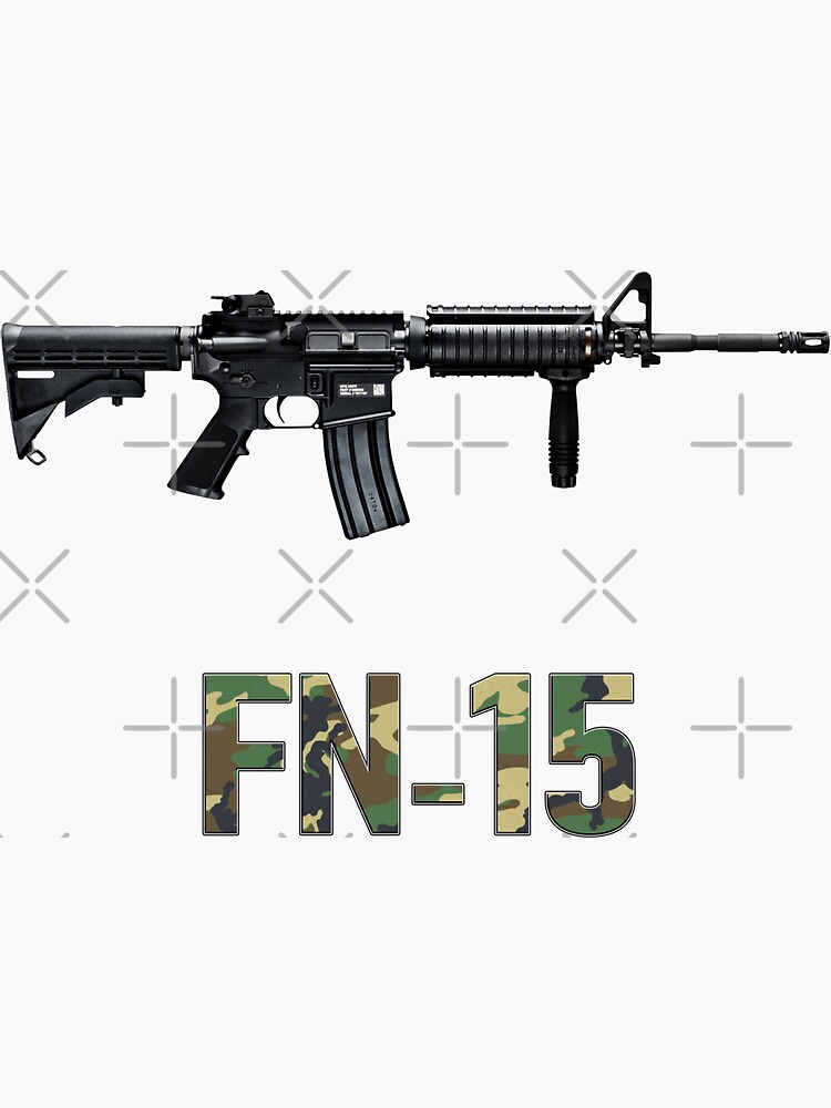 "Most Iconic Rifles FN-15" Sticker for Sale by DigitalPulsion | Redbubble