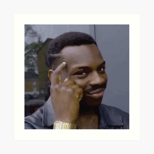 "Thinking Guy Meme" Art Print by TheSweven | Redbubble