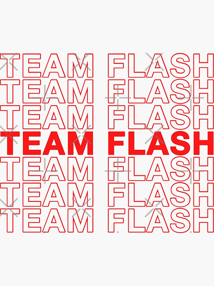"Team Flash Merch " Sticker for Sale by ArrowverseTech | Redbubble