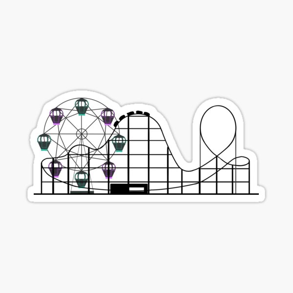 "amusement park" Sticker by Geraldine-N | Redbubble
